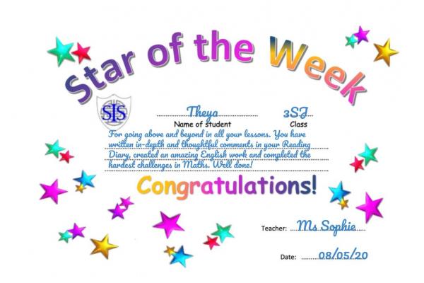 Stars of the Week | St. Stephen's International School Bangkok